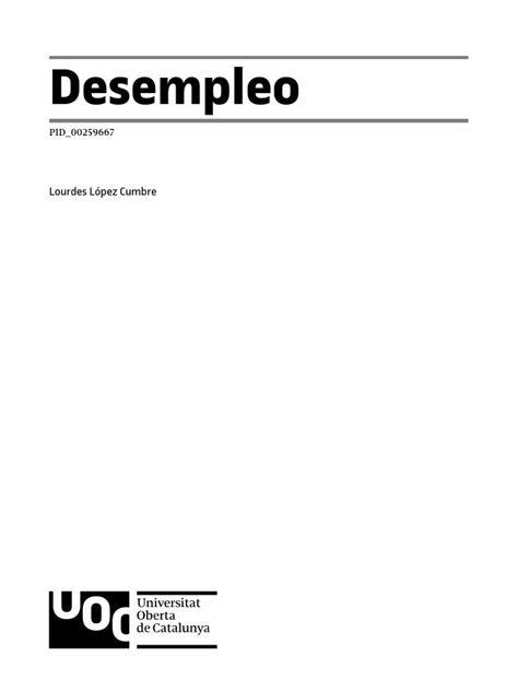 Derechodelaseguridadsocialii Modulo3 Desempleo Pdf Desempleo Empleo