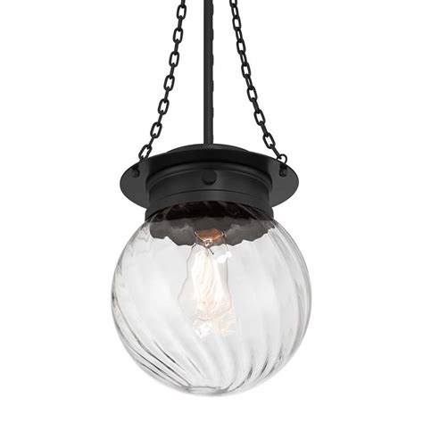 Possini Euro Catherine 8 1 2w Black Fluted Glass Mini Pendant Light