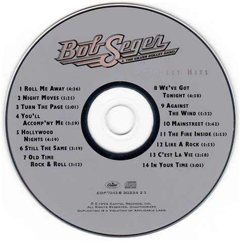 Buy Bob Seger And The Silver Bullet Band Greatest Hits Cd Comp Re