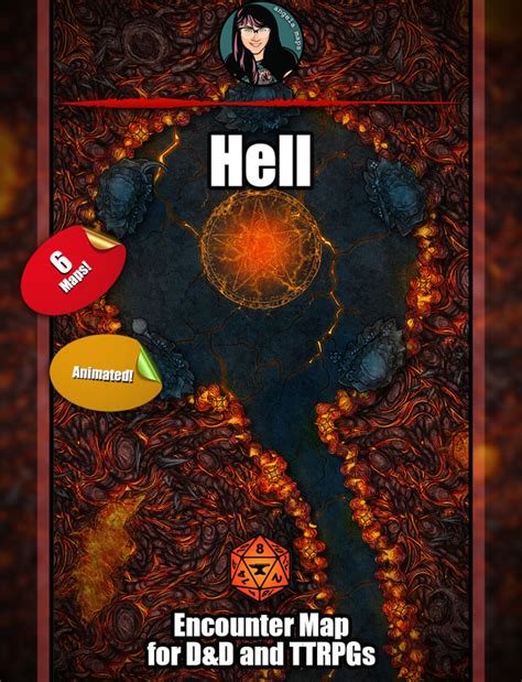 Hell Battle Map With Foundry Vtt Support Animated  Webm Angela Maps Free Static And