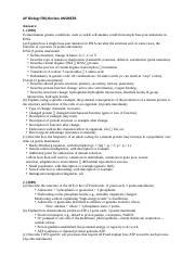 AP Biology FRQ Review ANSWERS Docx AP Biology FRQ Review ANSWERS Answers Course Hero