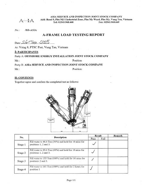 18 3 Load Test Load Test Report For The A Frame 26012025 Pdf