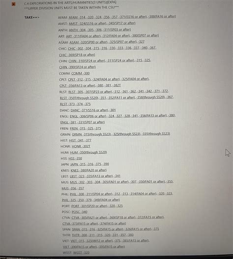 Any Suggestions On What Class To Take Rcsuf