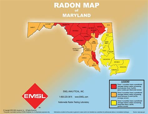 Map Radon Test Kits