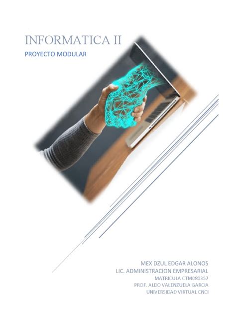 Proyecto Modular Pdf Microsoft Excel Informática