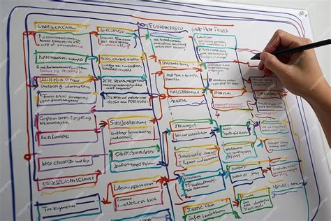 Premium Photo Educational Flowchart On Whiteboard