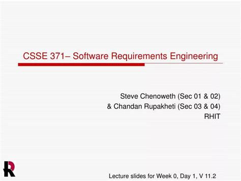 Ppt Csse 371 Software Requirements Engineering Powerpoint