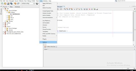 mengganti tampilan pada netbeans programmer