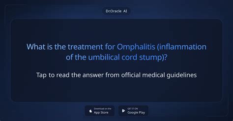 What Is The Treatment For Omphalitis Inflammation Of The Umbilical