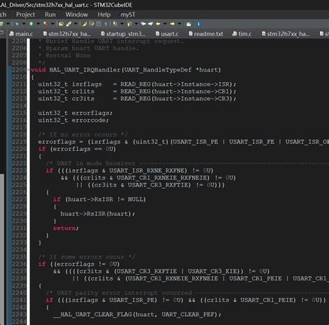 Is Syntax Coloring Not Functional For Long File Stmicroelectronics Community