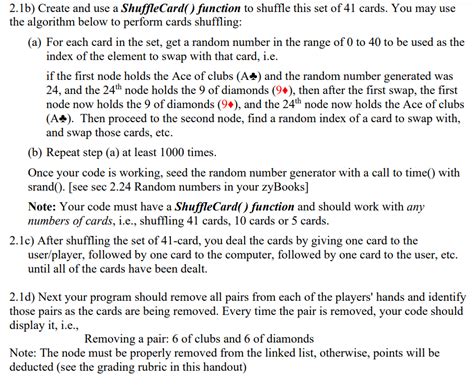 solved c code i have created a deck of cards through a