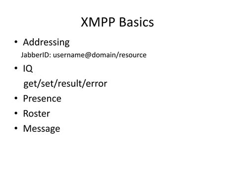 Ppt Introducing Xmpp Powerpoint Presentation Free Download Id1848823