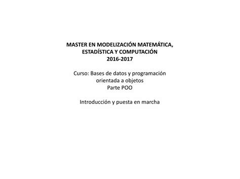 Pdf Curso Bases De Datos Y Programación Orientada A Objetos Parte