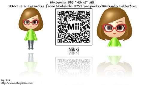 Nikki Mii From Nintendo Swapnote And Letterbox By Chop Stixz On Deviantart