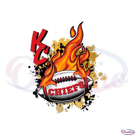 Kc Chiefs Football Png Files For Cricut Sublimation Files Oladino