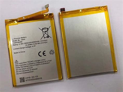 BL 40AX Battery 3950mAh 15 2WH 3 85V For Infinix X557 Mobile Phone Batteryclub Org
