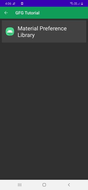 How To Use Materialpreferencelibrary Library In Android Geeksforgeeks