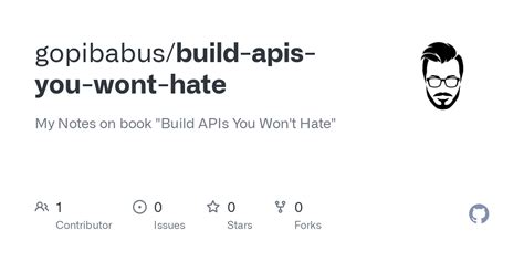 Github Gopibabusbuild Apis You Wont Hate My Notes On Book Build