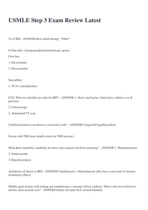 Usmle Step 3 Exam Review Latest Scholarfriends