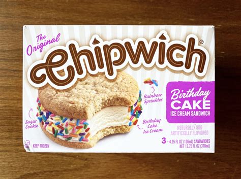 Review The Original Chipwich Birthday Cake Chipwich Junk Banter