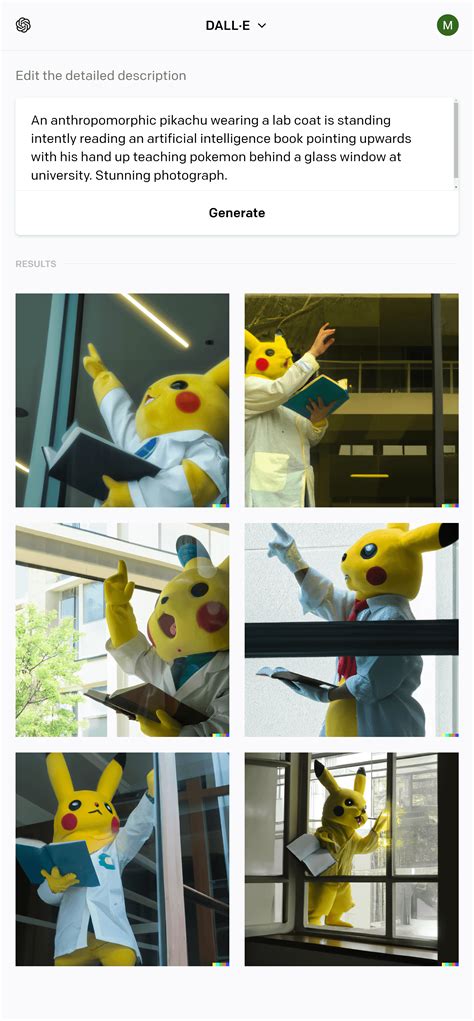 An Anthropomorphic Pikachu Wearing A Lab Coat Is Standing Intently Reading An Artificial
