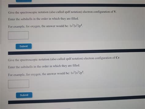 Solved [references Exercise Electron Configurations Spd