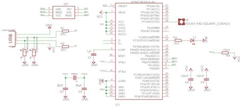 Pro Micro Atmega32u4 Schematic