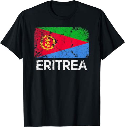 Eritrean Flag T Shirt Vintage Made In Eritrea T