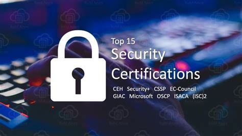chris pietschmann on linkedin top 15 security certifications for it