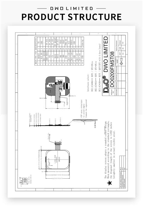 Do0200fmst08 Amoled Screen 2 Inch 410502 Spi Qspi Mipi Display Module