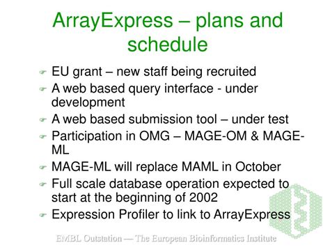 Ppt Miame And Arrayexpress A Standard For Microarray Data