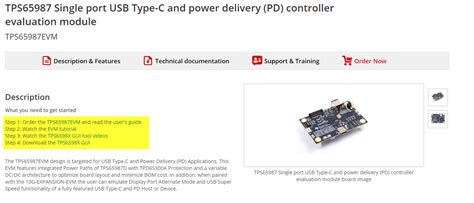 TPS65987D TPS65987D Connect Query Interface Forum Interface TI E2E Support Forums
