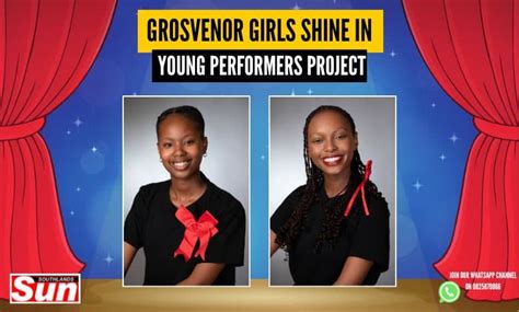 Grosvenor Girls High Learners Shine In Annie Production Southlands Sun