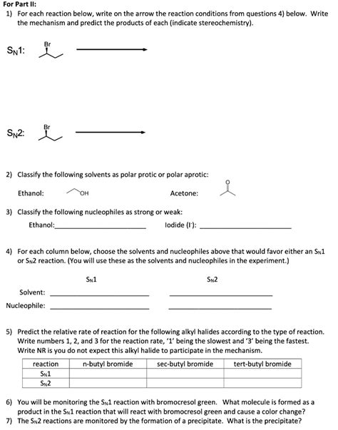 SOLVED For Part II For Each Reaction Below Write On The Arrow The Reaction Conditions From