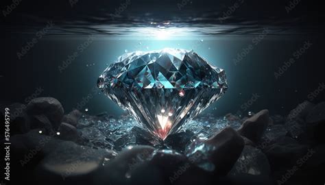 High Resolution Diamond Background Wallpaper Created With Generative Ai Technology Stock