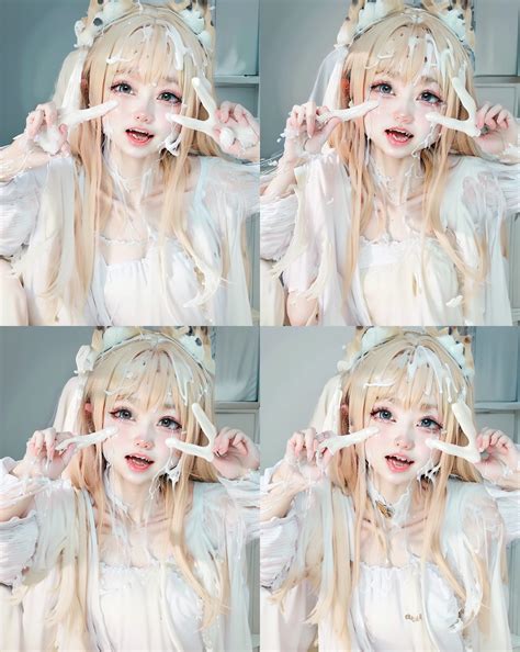 A Large Amount Of Thick White Liquid Drips From The Face Seaart Ai