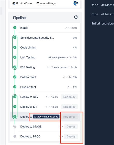 Amazon S3 Persistent Bitbucket Pipeline Build Artifacts Greater Than