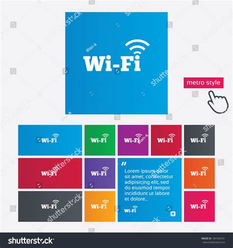 Metro Style Buttons Modern Interface Website Stock Vector Royalty Free