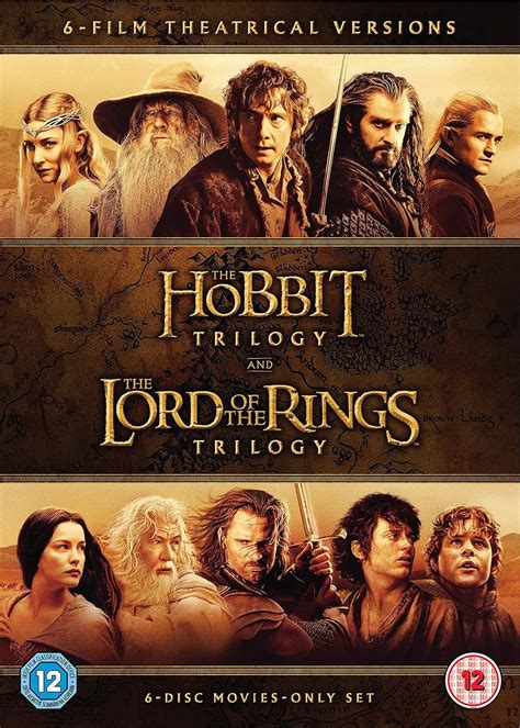 Hobbit Trilogythe Lord Of The Rings Trilogy 6 Dvd 2016