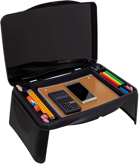 Glaceon Folding Lap Desk With Storage Compartment Multi Use Portable