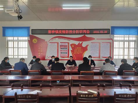 平舆县射桥镇召开疫情防控分析研判会防疫工作群众