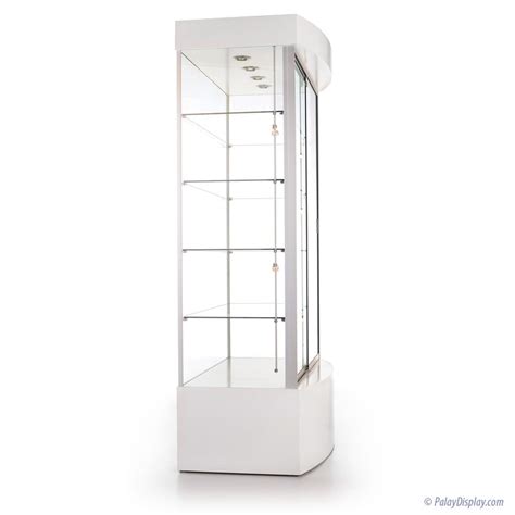 Rectangular Curved Wall Display Case Curved Display Case Curved Wall Display Case Showcase
