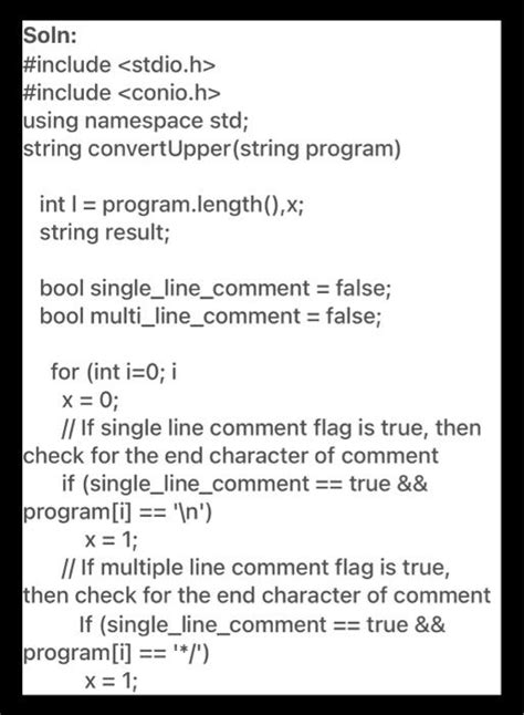Solved Soln Include Include Using Namespace Std String
