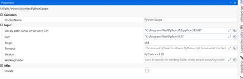 Unable To Invoke Python File Into Uipath Process Activities Uipath