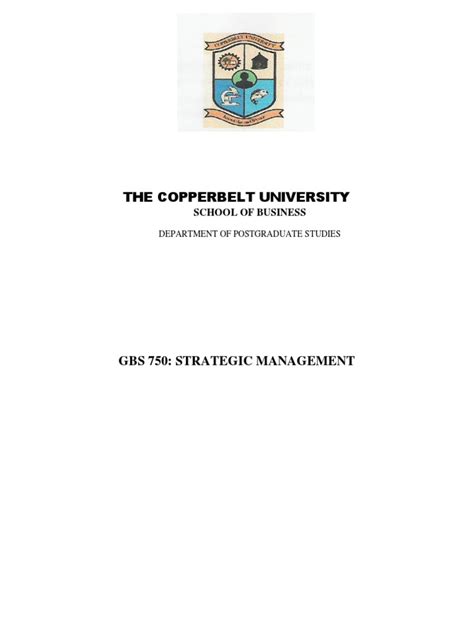 Strategic Management Lecture Notes Pdf Strategic Management Swot Analysis