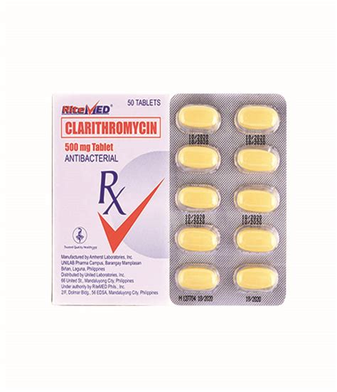 Clarithromycin 500mg Tablet Ritemed Rose Pharmacy Medicine Delivery