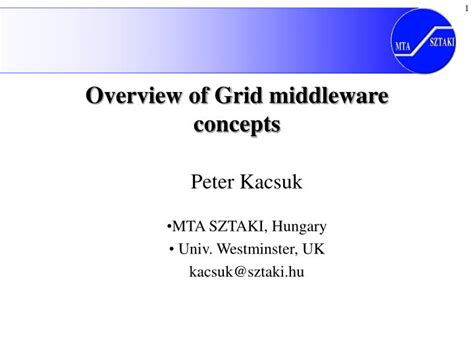 Ppt Overview Of Grid Middleware Concepts Powerpoint Presentation