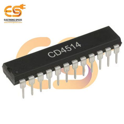 Cd4514 4 Bit Latch 4 16 Line Decoder Ic Dip 24 Package