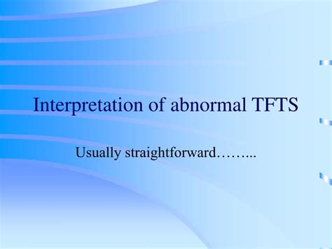 Ppt Abnormal Thyroid Function Tests Powerpoint Presentation Free