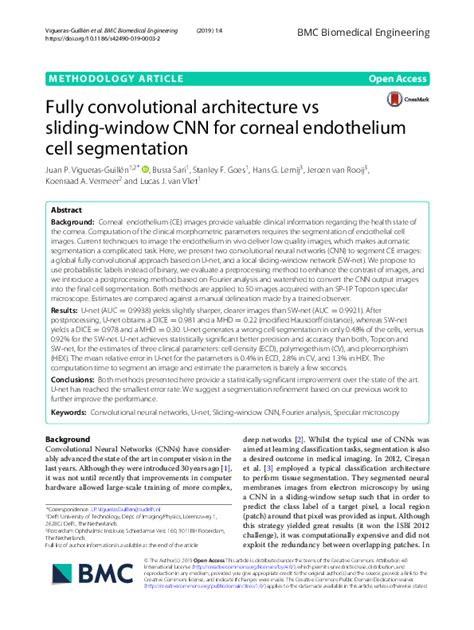 Pdf Fully Convolutional Architecture Vs Sliding Window Cnn For